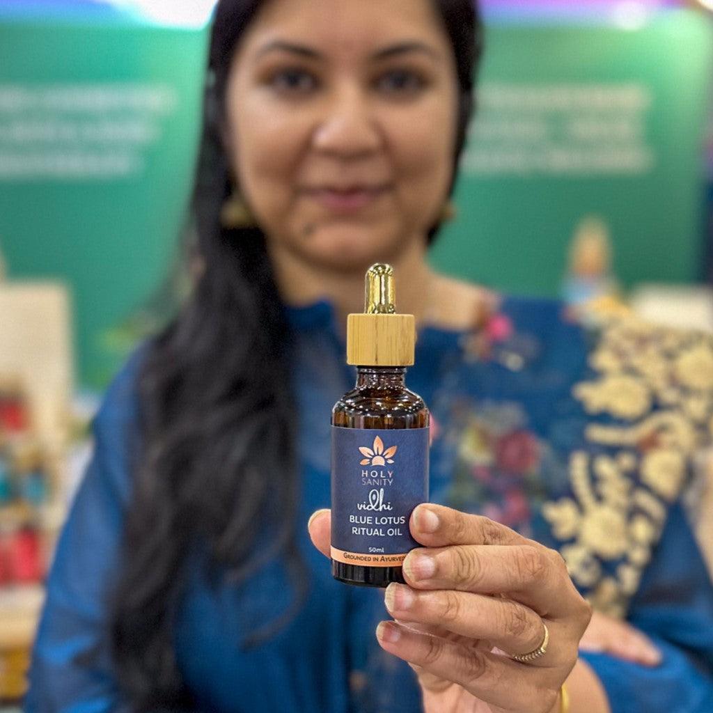Vidhi Blue Lotus Ritual Oil - Holy Sanity